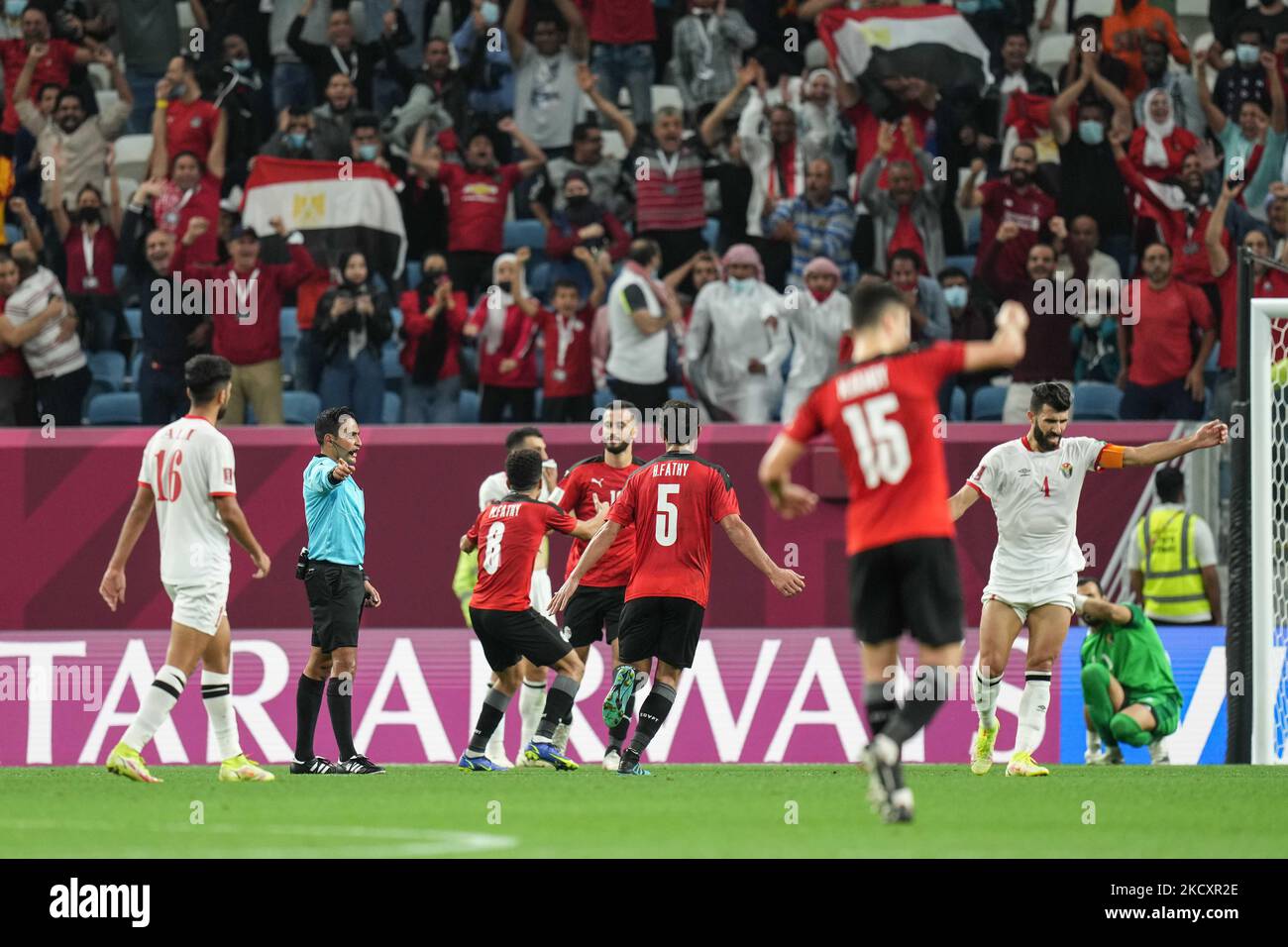 (10) MARWAN HAMDY of Egypt team celebrate after score first goal during ...