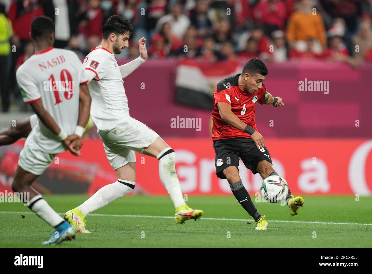 (6) MARWAN DAOUD of Egypt team try to score during the FIFA Arab Cup ...