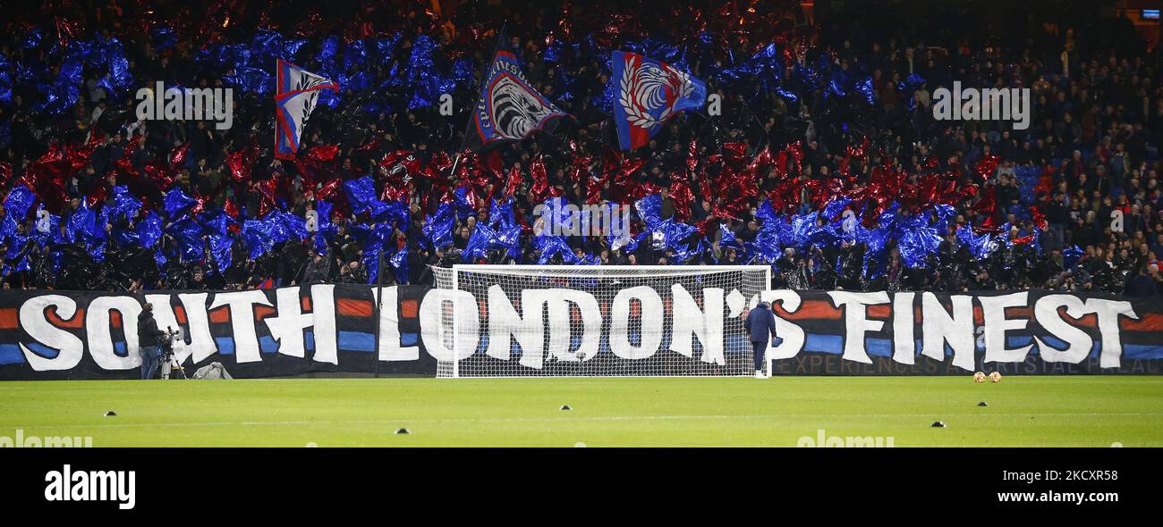 Crystal Palace banner during Premier League between Crystal Palace and ...