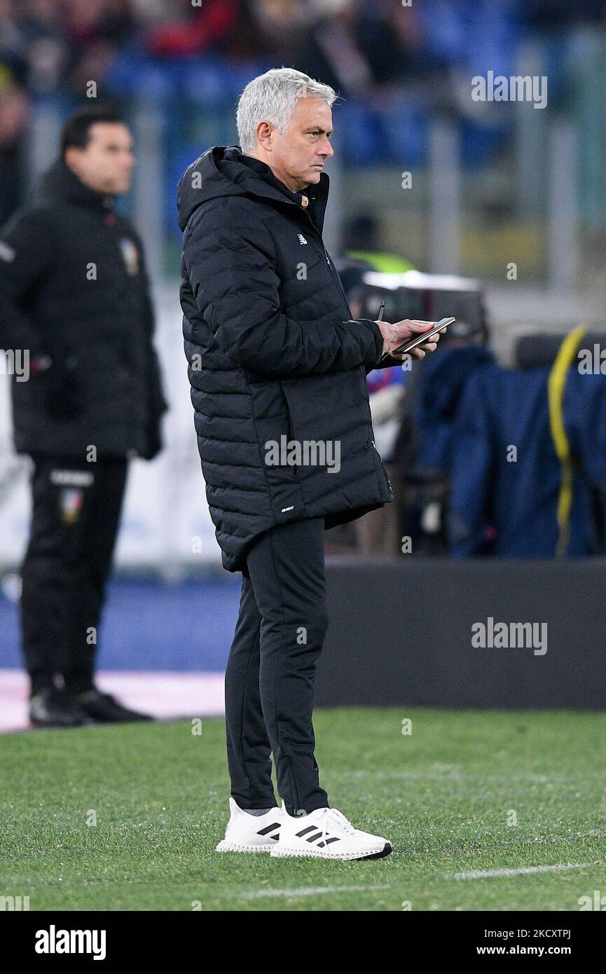 Jose’ Mourinho manager of AS Roma during the Serie A match between AS ...