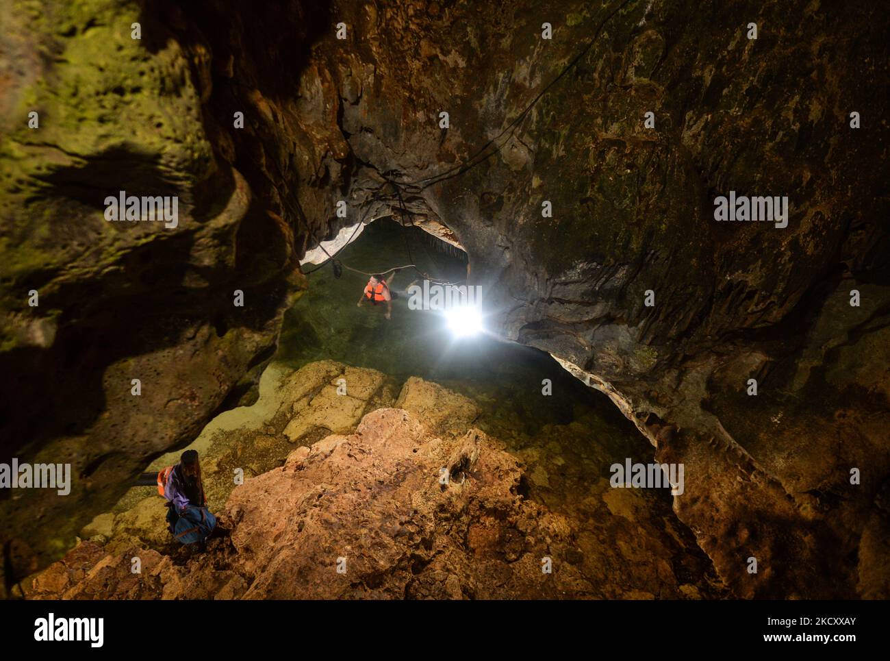 Cenote Chulul, in Homún. Chulul is one of the cenotes that preserves ...