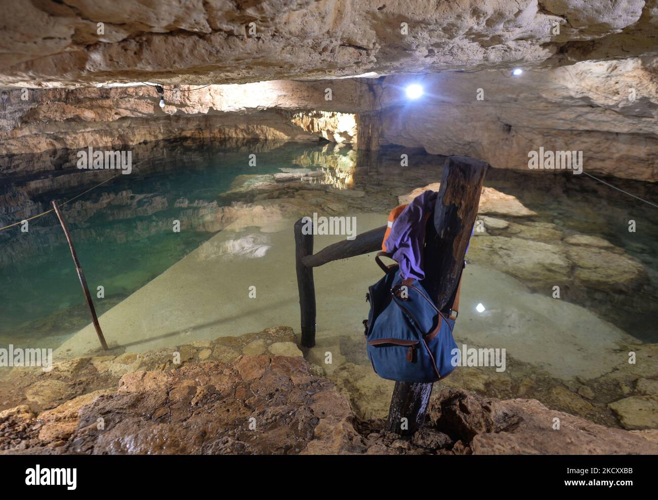 Cenote Chulul, in Homún. Chulul is one of the cenotes that preserves ...