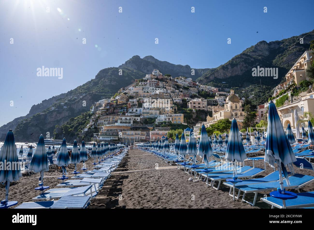 Beaches of Positano Stock Photo - Alamy