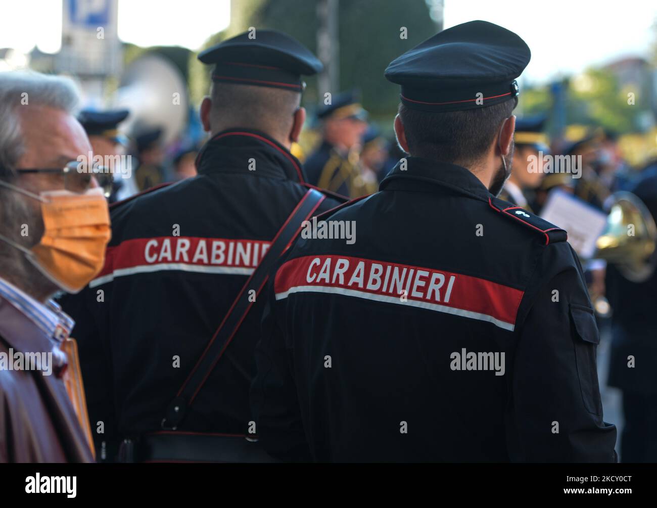 Members of the Carabinieri, the national gendarmerie of Italy, patrol ...