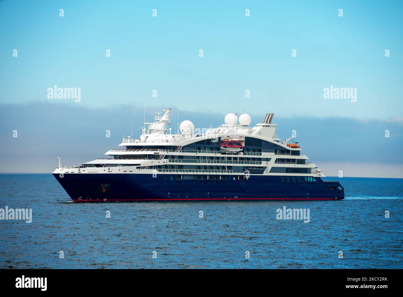 Luxury cruise ship in the open sea Stock Photo - Alamy