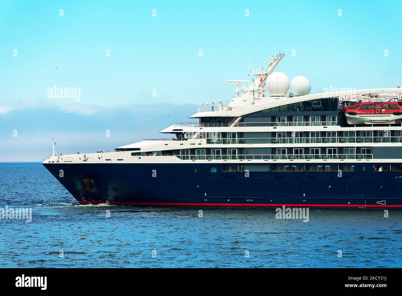 Luxury cruise ship in the open sea Stock Photo - Alamy