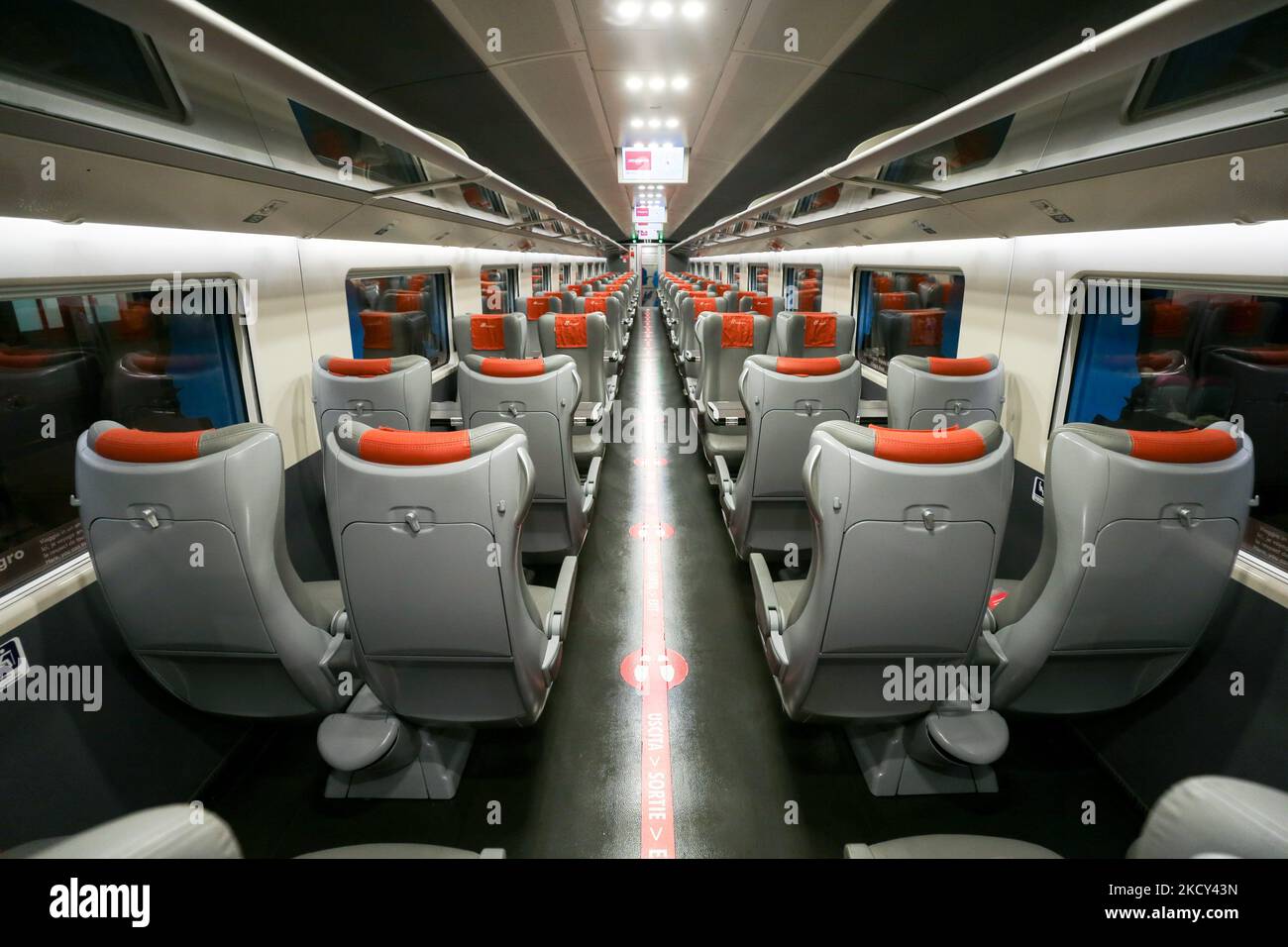 A photograph taken on December 18, 2021 shows the interior of a ...