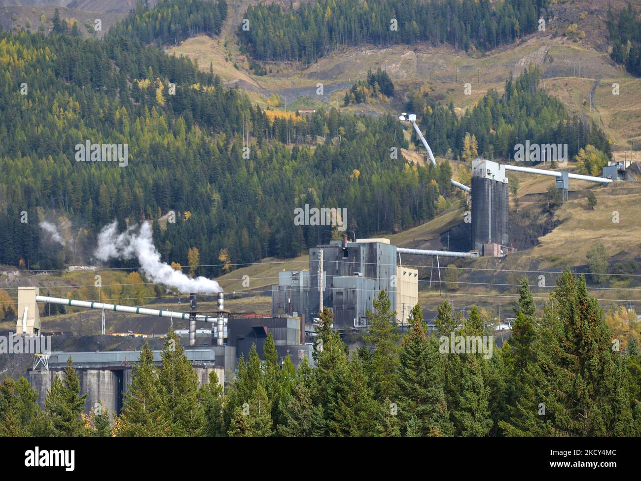Coal mining area near Sparwood. On Saturday, 02 October 2021, in ...