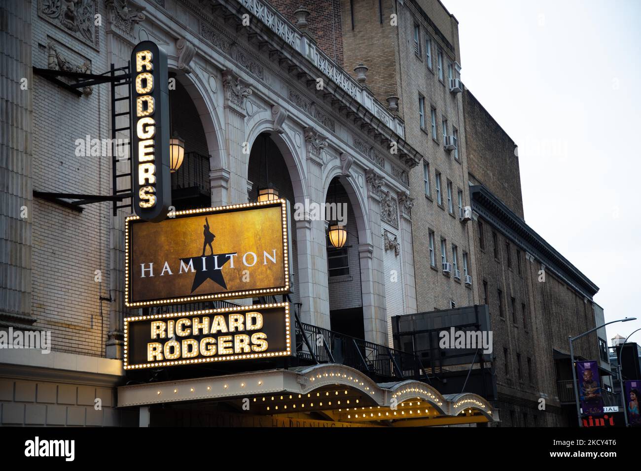 Richard Rodgers Theatre in New York City on December 18, 2021 as the Broadway production musical ...