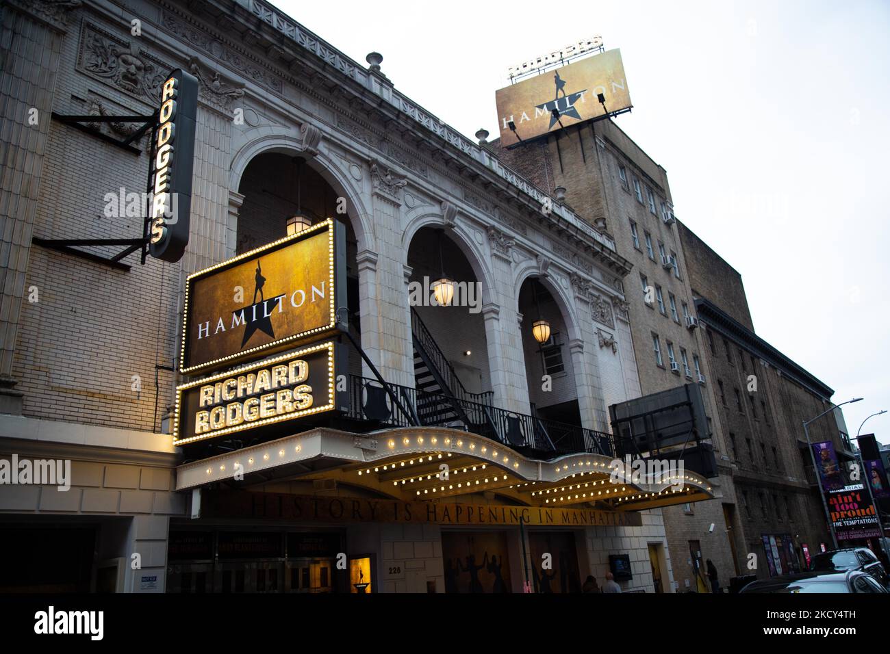 Richard Rodgers Theatre in New York City on December 18, 2021 as the Broadway production musical ...
