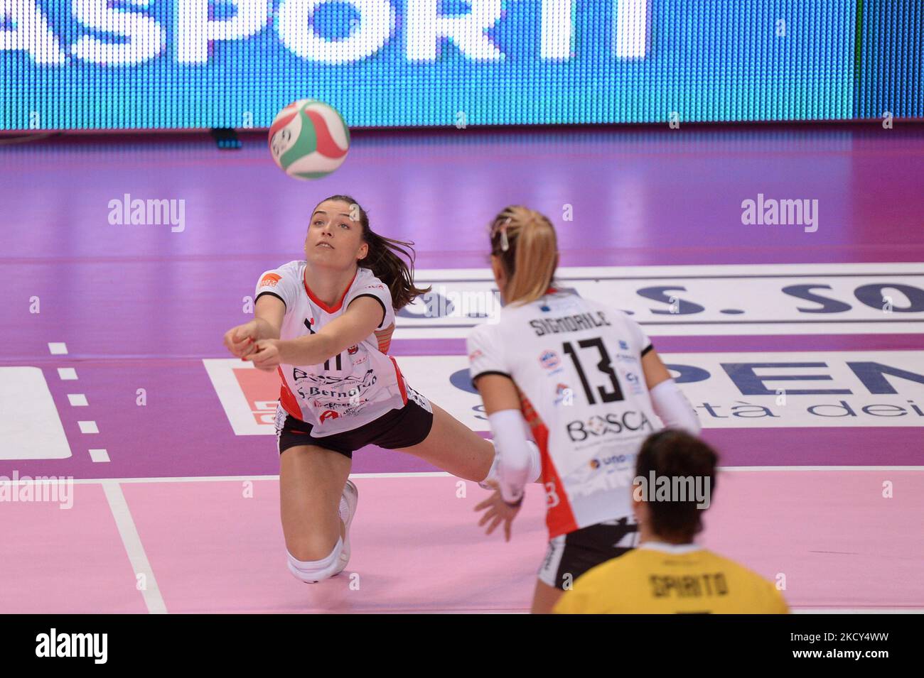 Lucille Gicquel of Bosca San Bernardo Cuneo during the Volleyball Serie ...