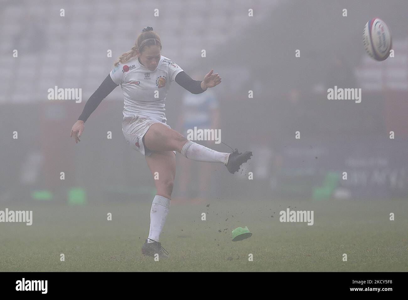 Exeter Chiefs' Megan Foster during the WOMEN'S ALLIANZ PREMIER 15S ...
