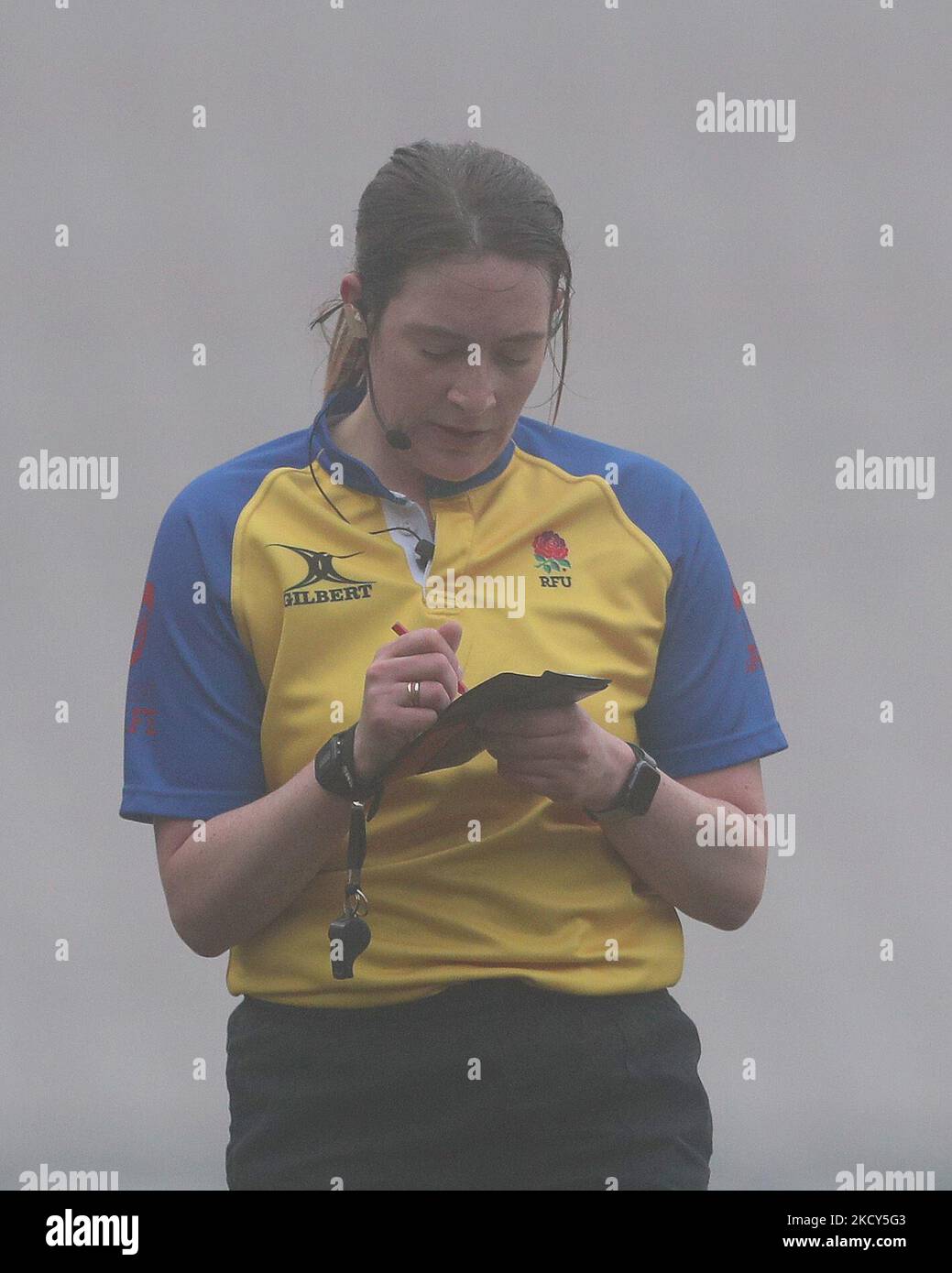 Referee Rebecca Rees during the WOMEN'S ALLIANZ PREMIER 15S match ...