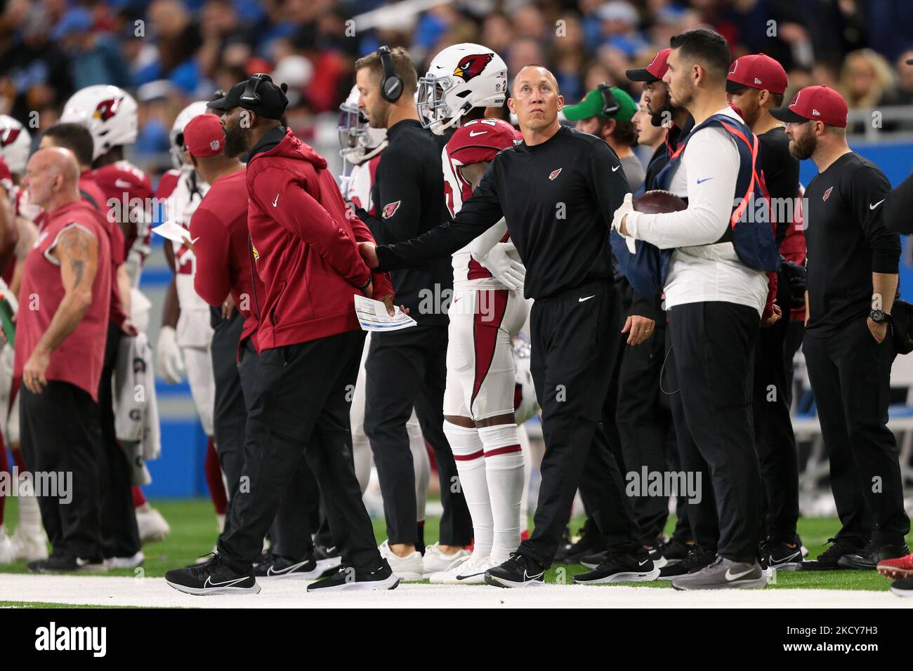 Arizona cardinals defensive backs coach marcus robertson hi-res stock ...