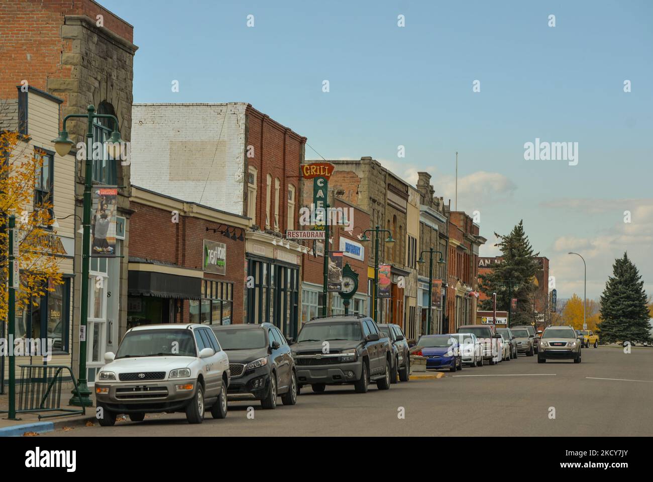 Main street in Fort Macleod historical area. On Wednesday, 6 October ...