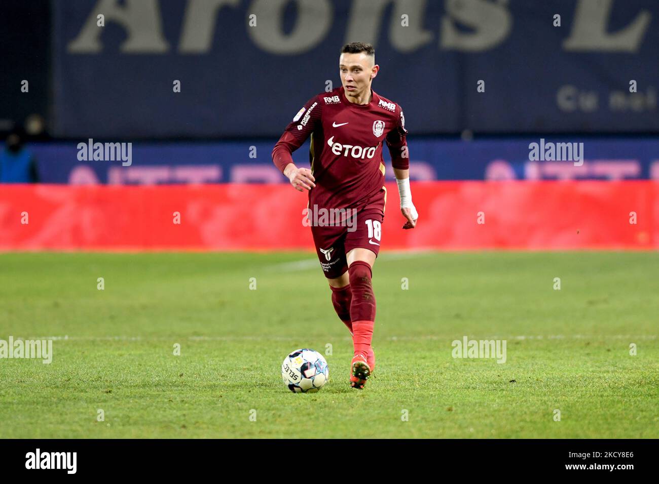 Valentin Costache, in action during the game CFR Cluj vs. FC Arges ...
