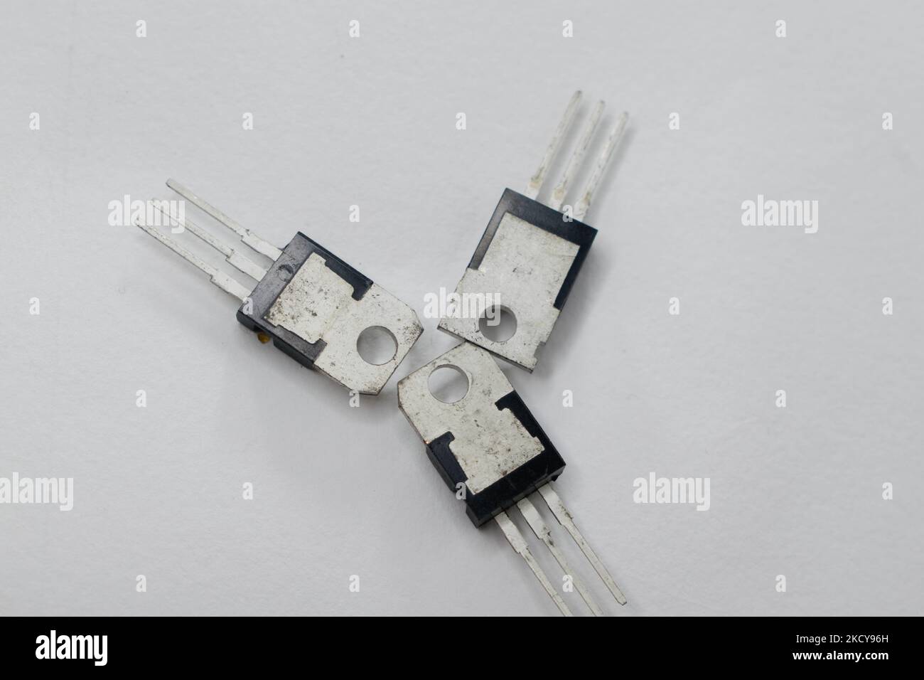 Group of thyristors isolated against white background Stock Photo - Alamy