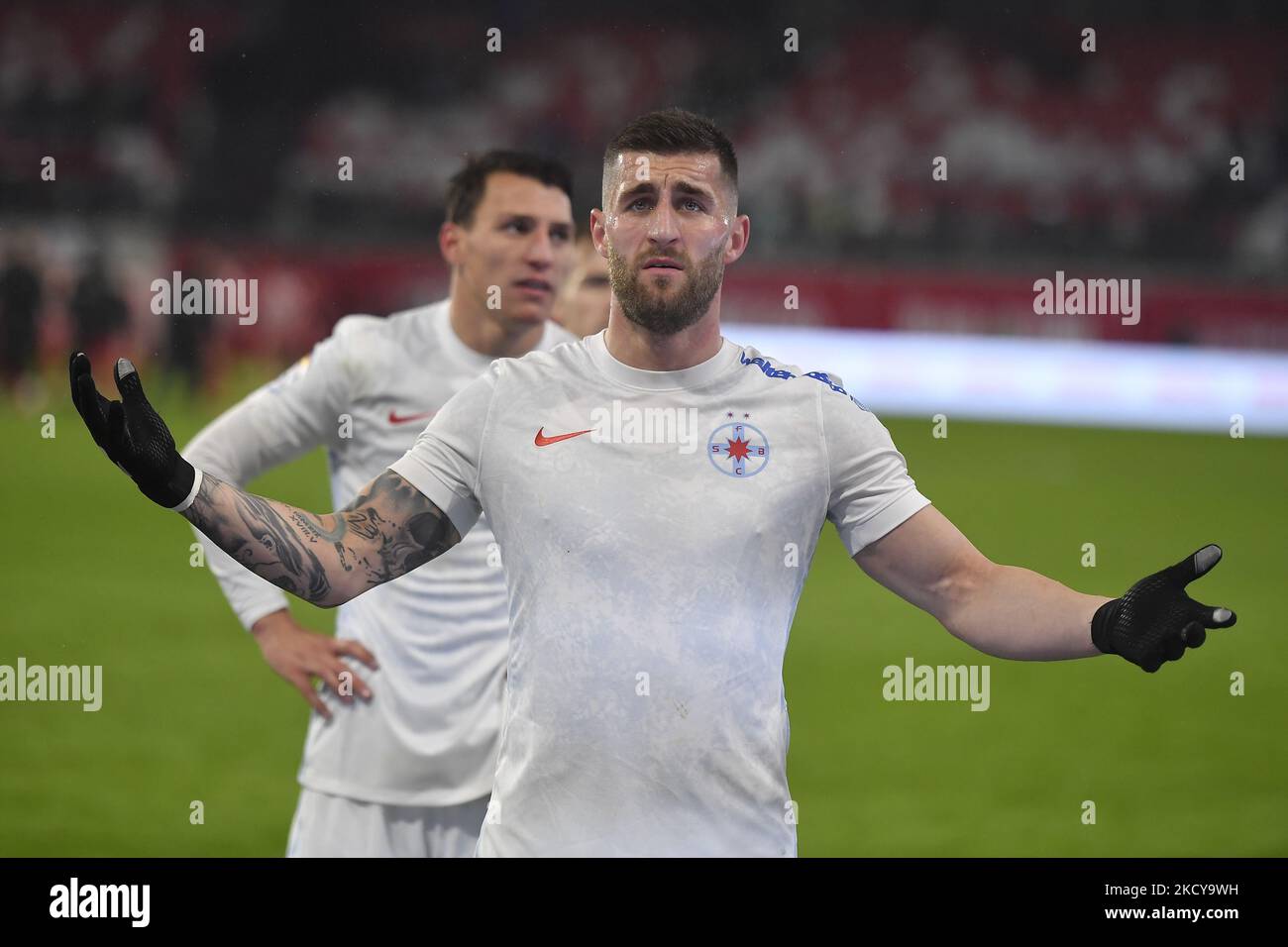 Ovidiu Popescu in action during the Liga 1 Romania game between Sepsi ...