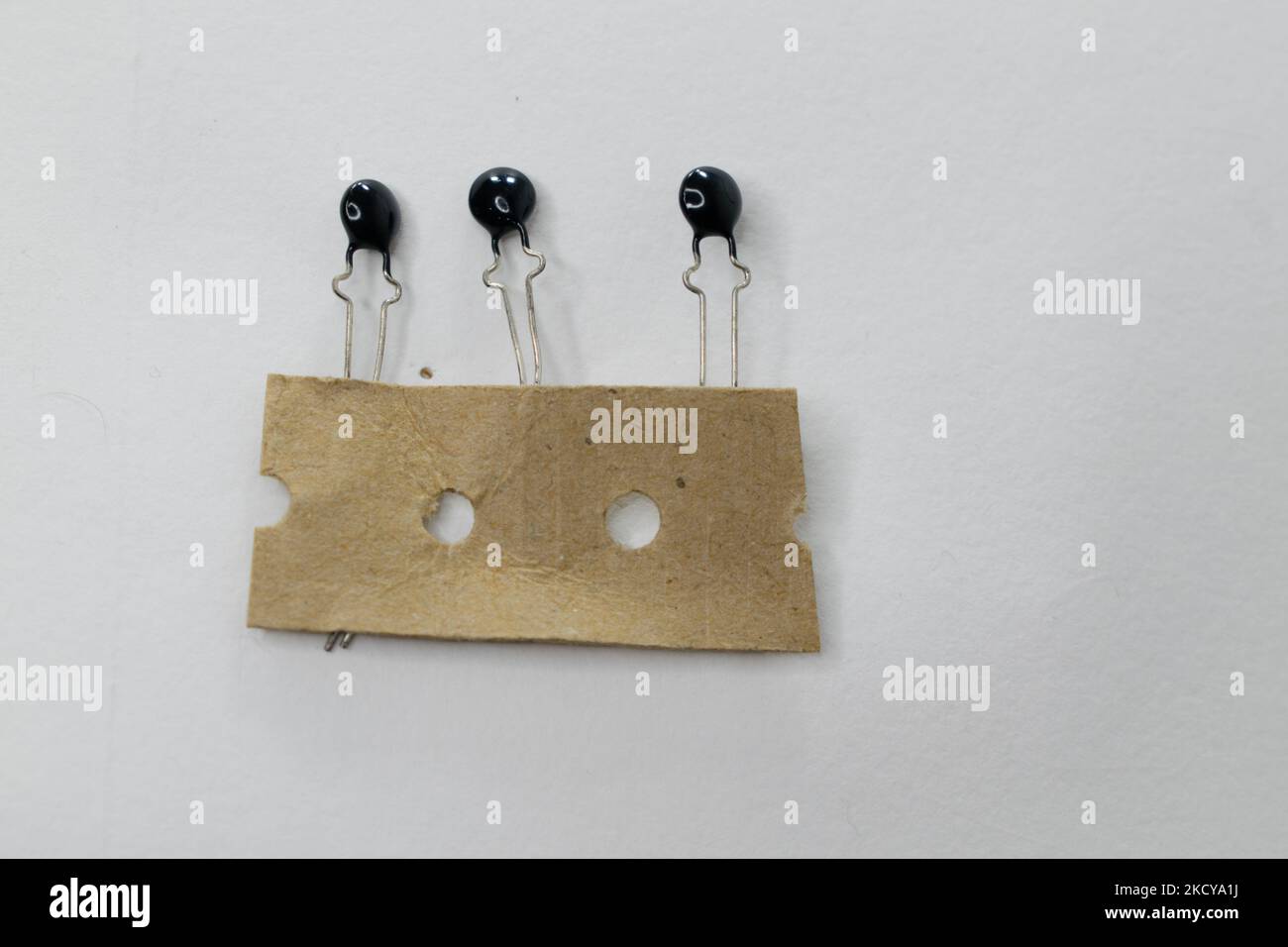 Thermistors isolated on a white background. Temperature sensor devices ...