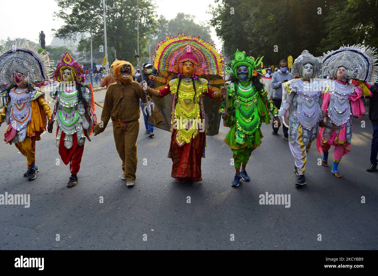 Procession organised by Durga Puja organisers and other people ...