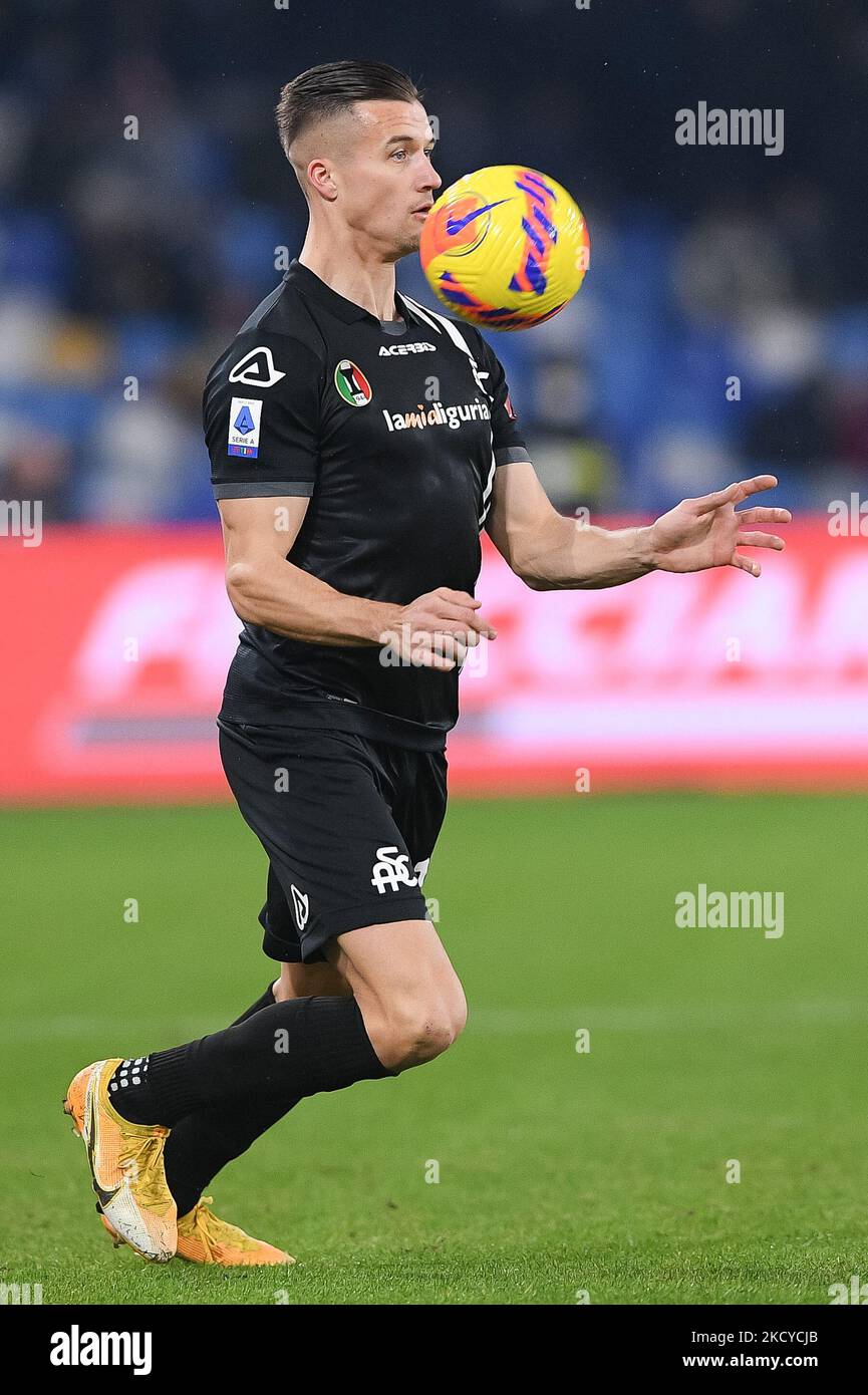Arkadiusz Reca of Spezia Calcio during the Serie A match between SSC ...