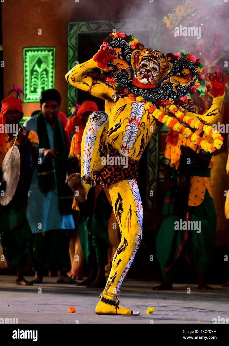 Traditional artist from south Odisha's Ganjam district paints and ...