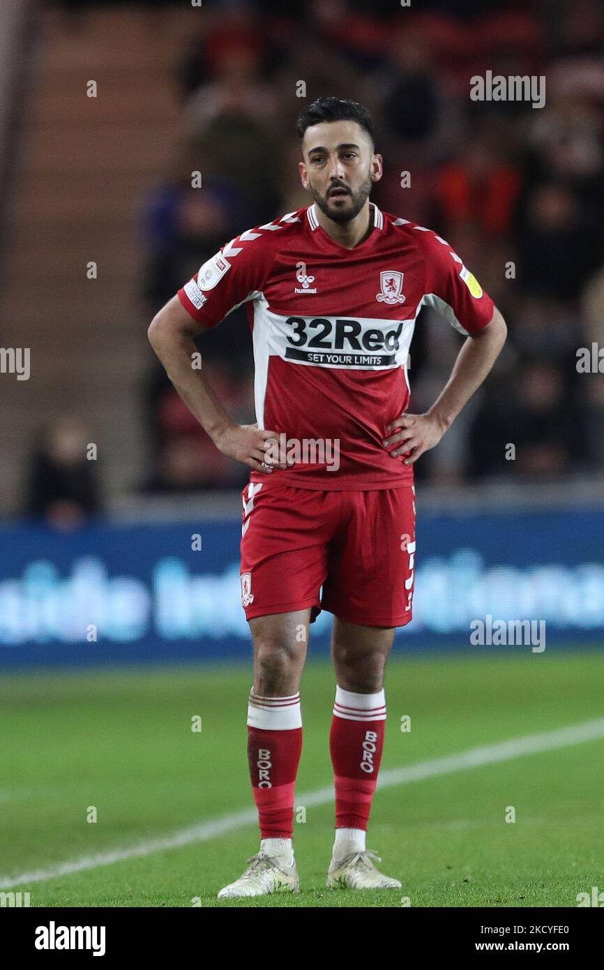 Neil Taylor of Middlesbrough during the Sky Bet Championship match ...