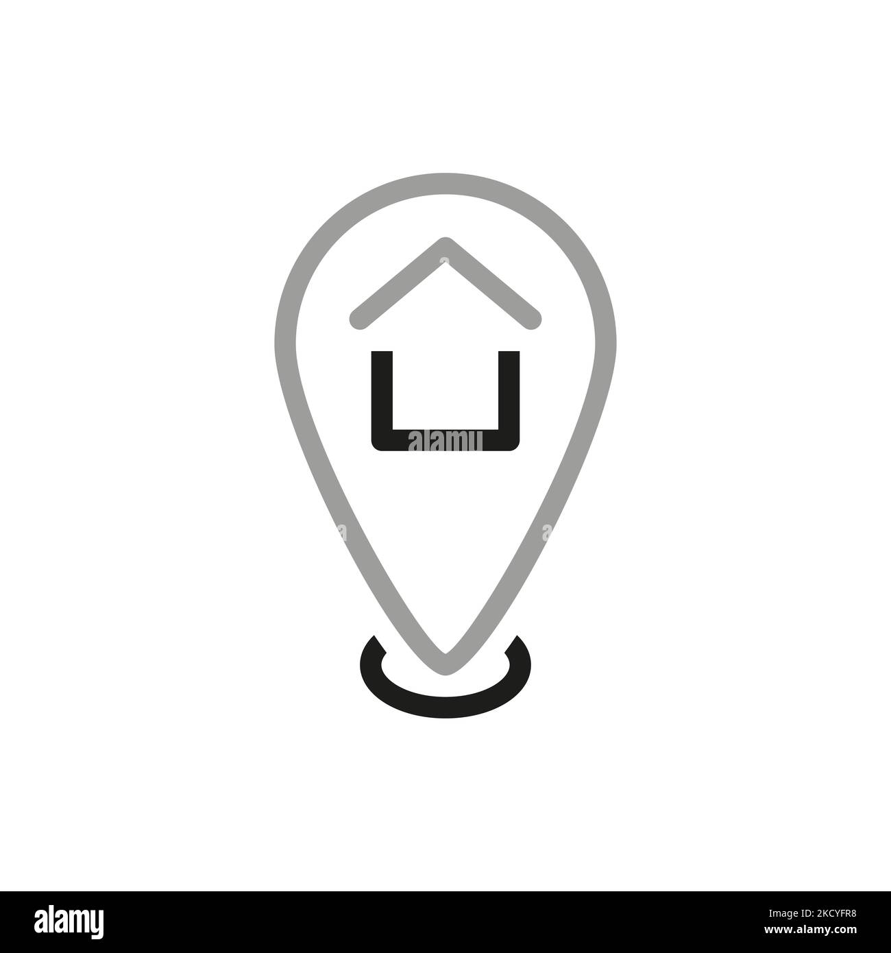 Simple vector icons related to real estate. Property search icon Stock Vector Image & Art - Alamy