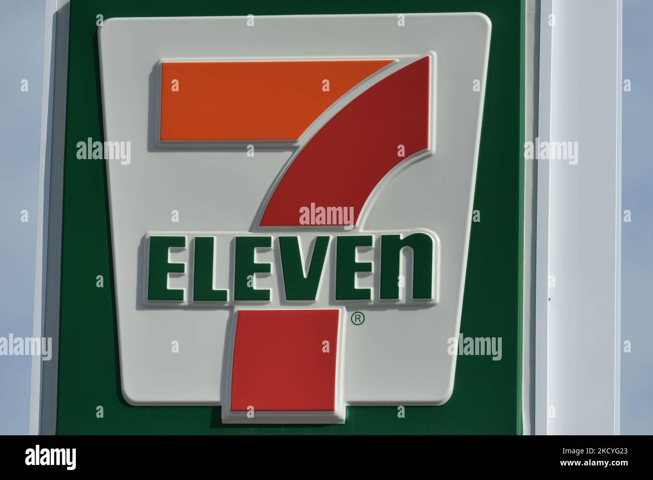 7 Eleven logo seen seen in the South of Edmonton area. On Sunday, 12 ...