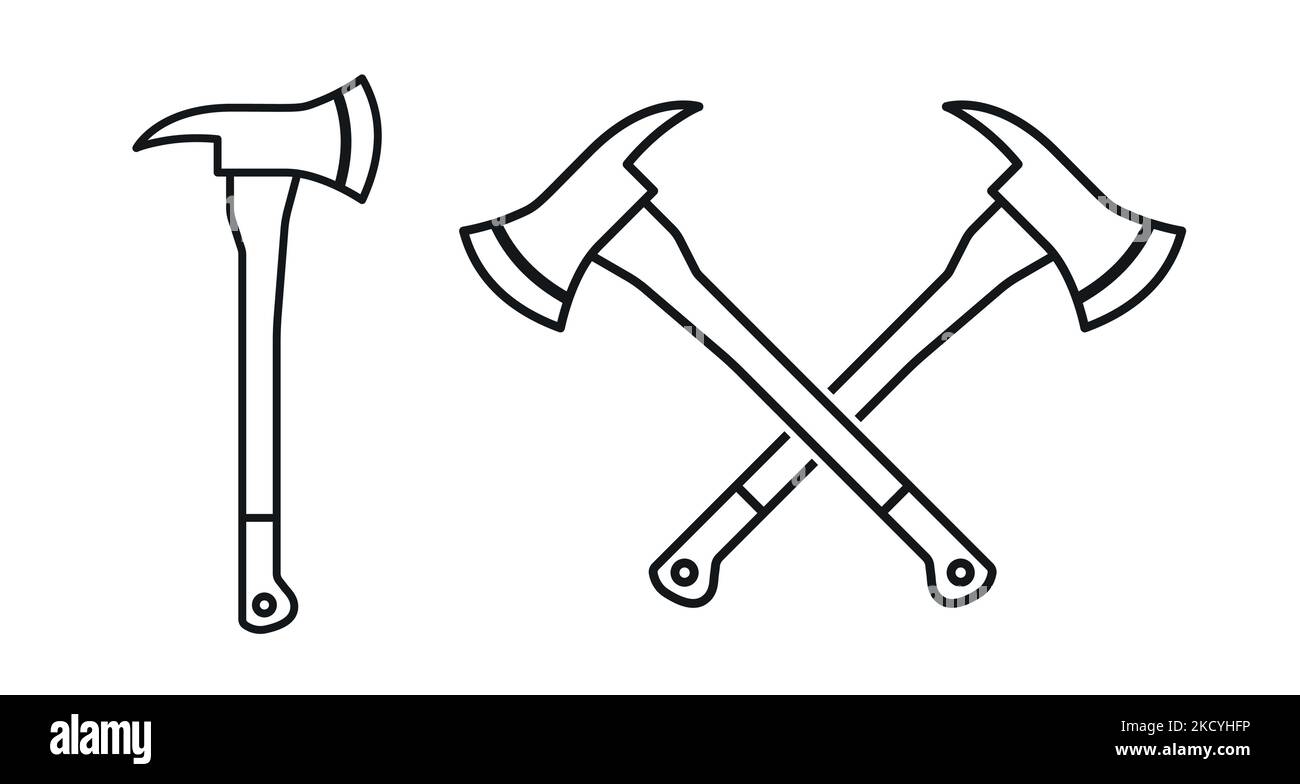 Firefighter Axe Vector