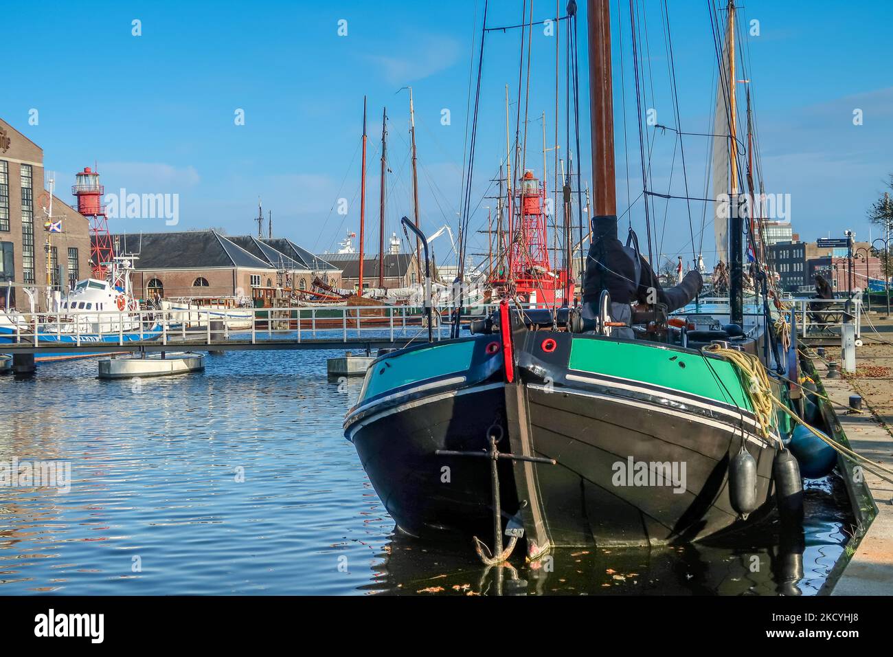 Den Helder, Netherlands. October 2022. Den Helder's former shipyard ...