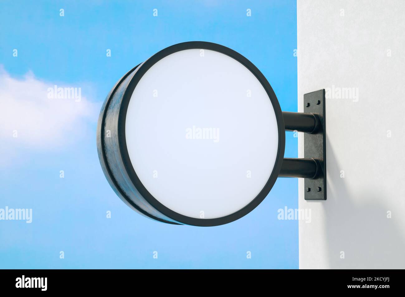 Empty 3d mockup billboard over hi-res stock photography and images - Alamy