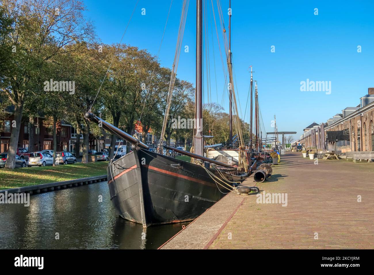 Den Helder, Netherlands. October 2022. Den Helder's former shipyard ...