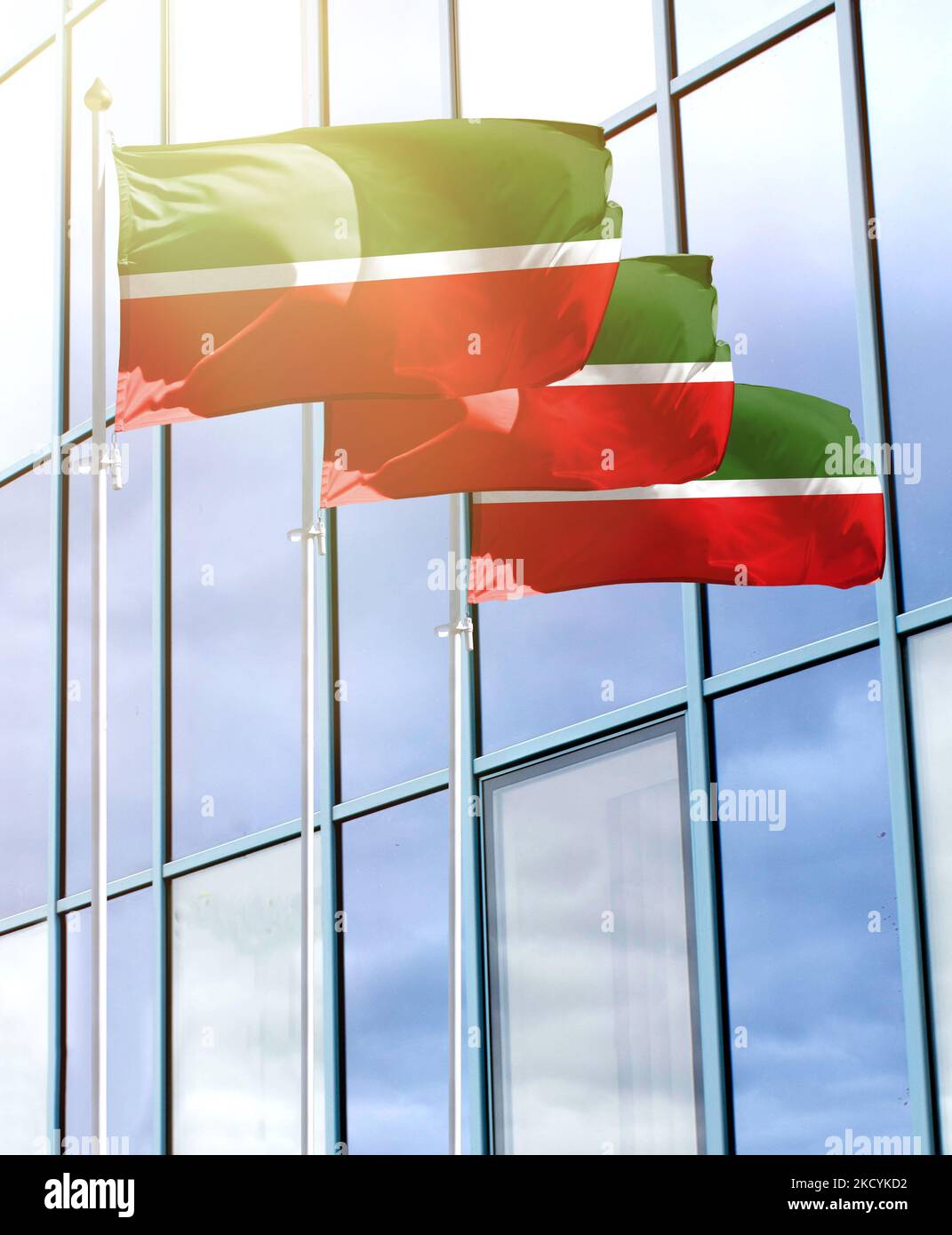 Tatarstan flag waving wind in hi-res stock photography and images - Alamy