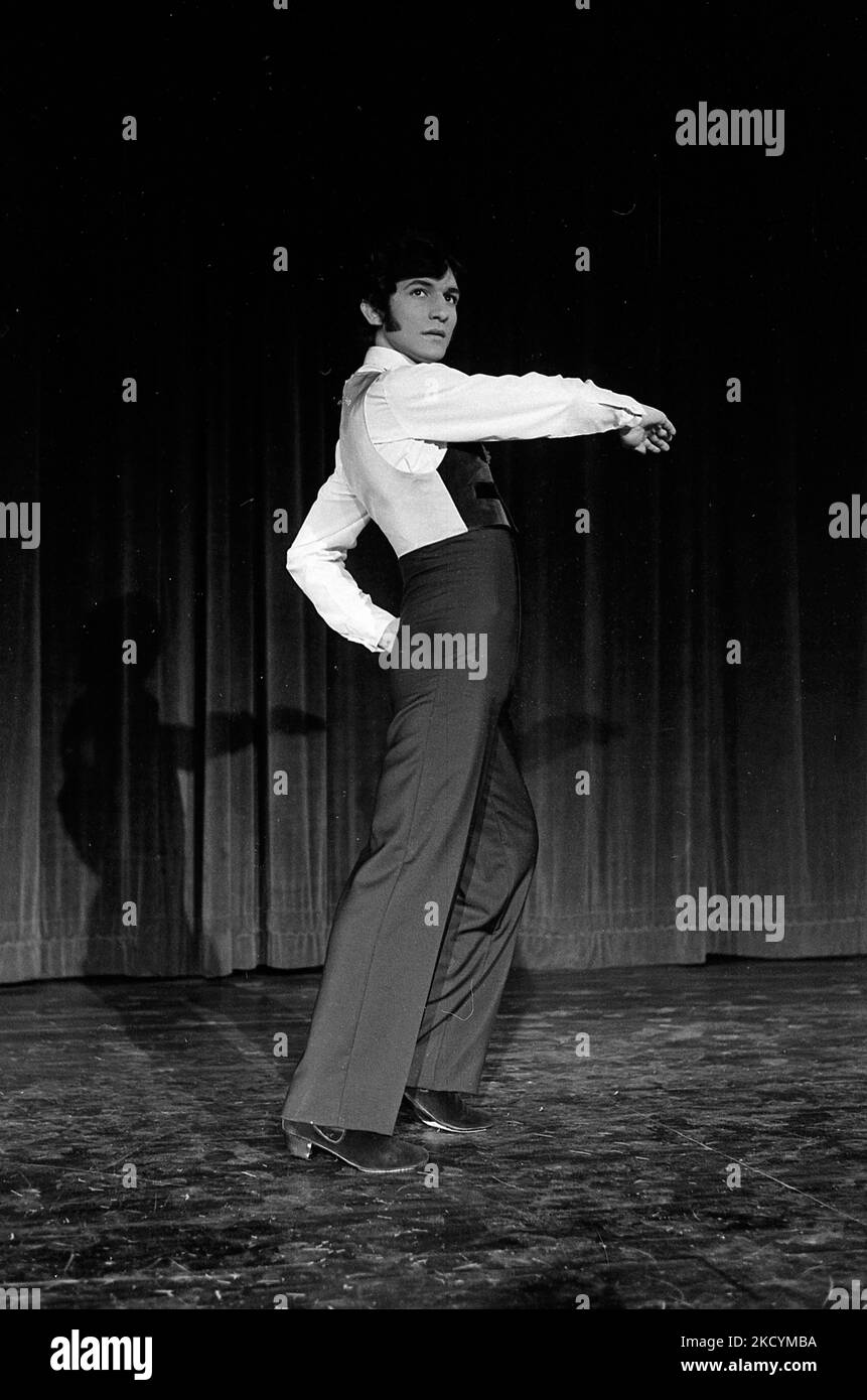 Spanish flamenco dancer, Manuela Vargas ensemble, performing at the ...