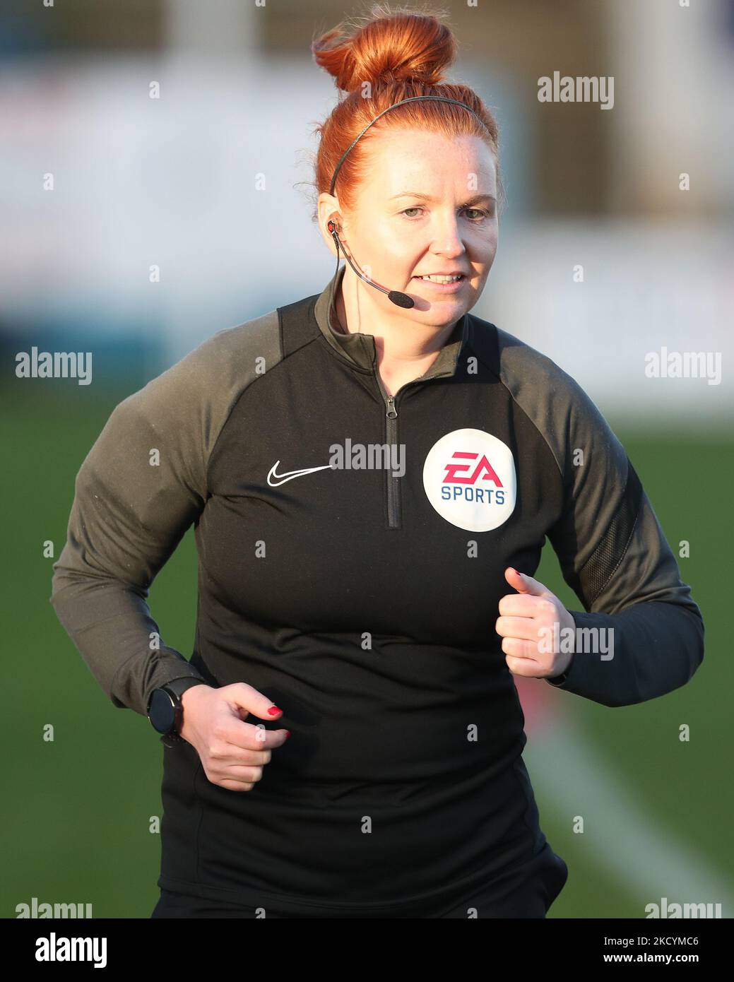 Assistant Referee Helen Edwards during the Sky Bet League 2 match ...