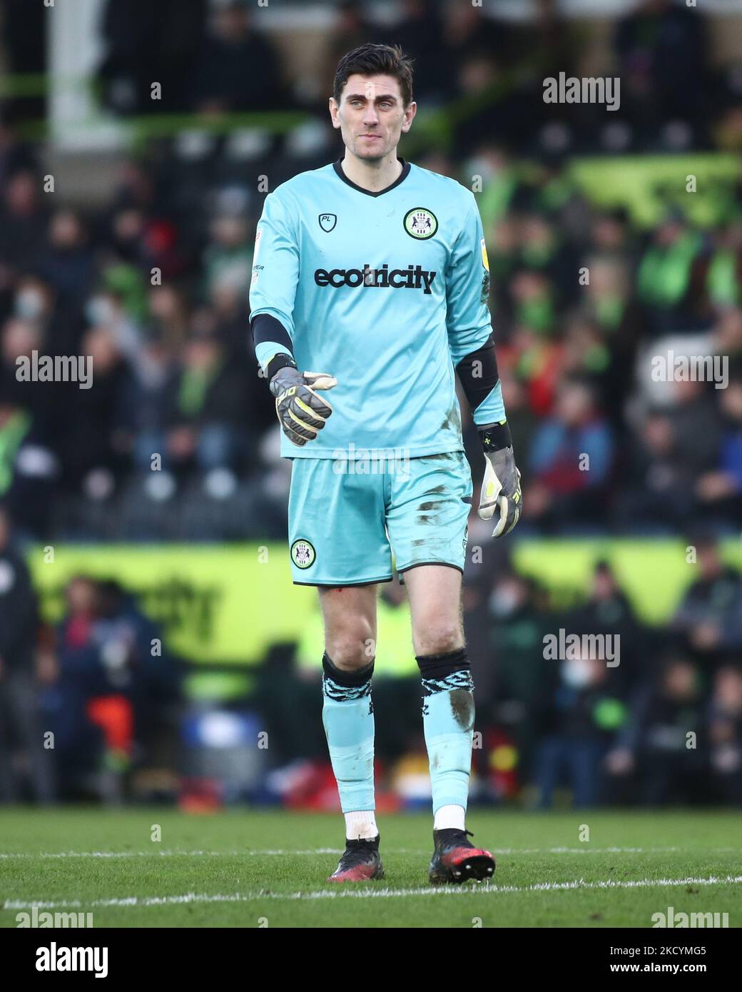 Forest Green Rovers goalkeeper, Luke McGee, pictured during the Sky Bet ...