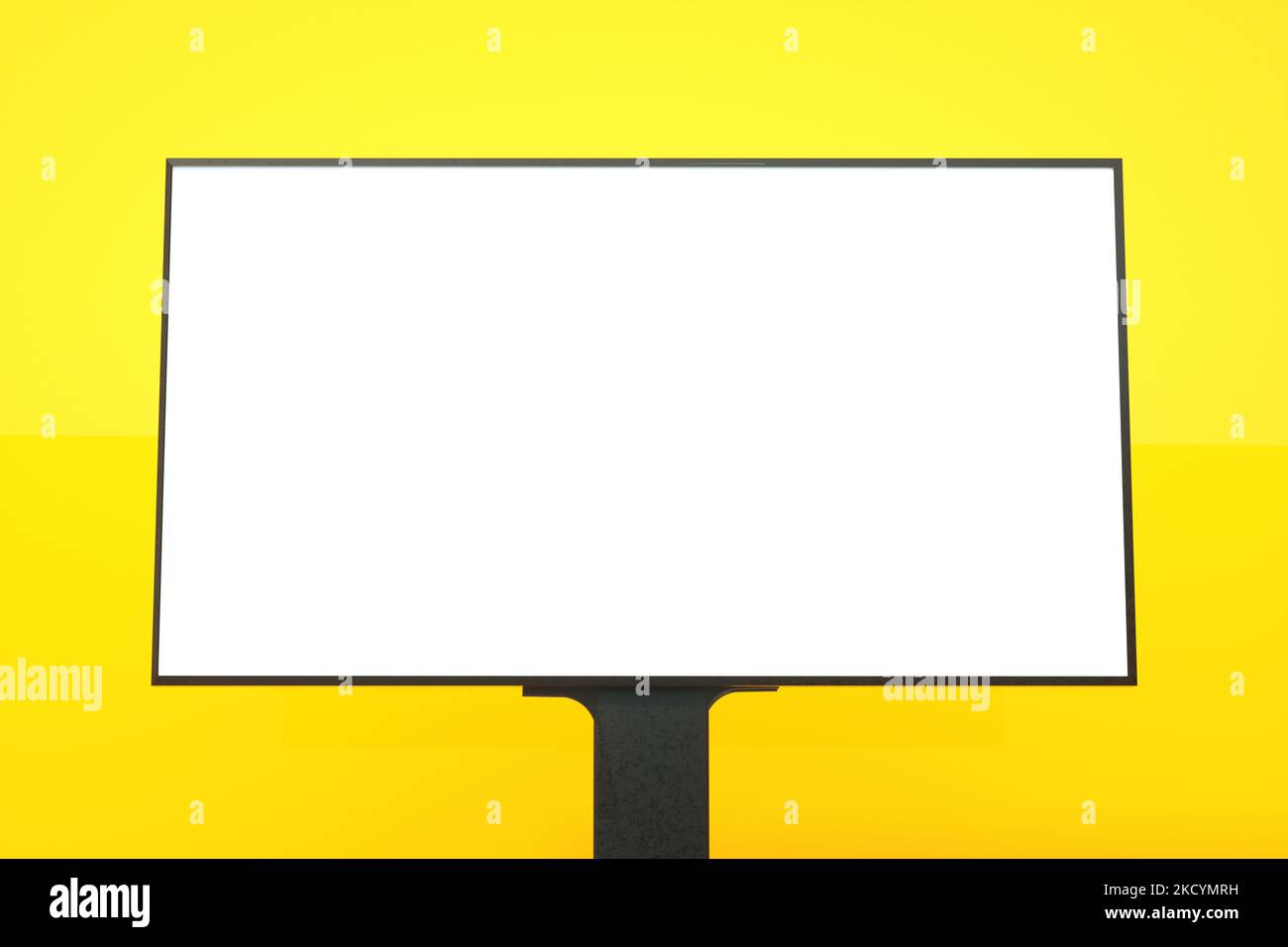 Blank billboard outdoor advertising, public information board, 3D ...