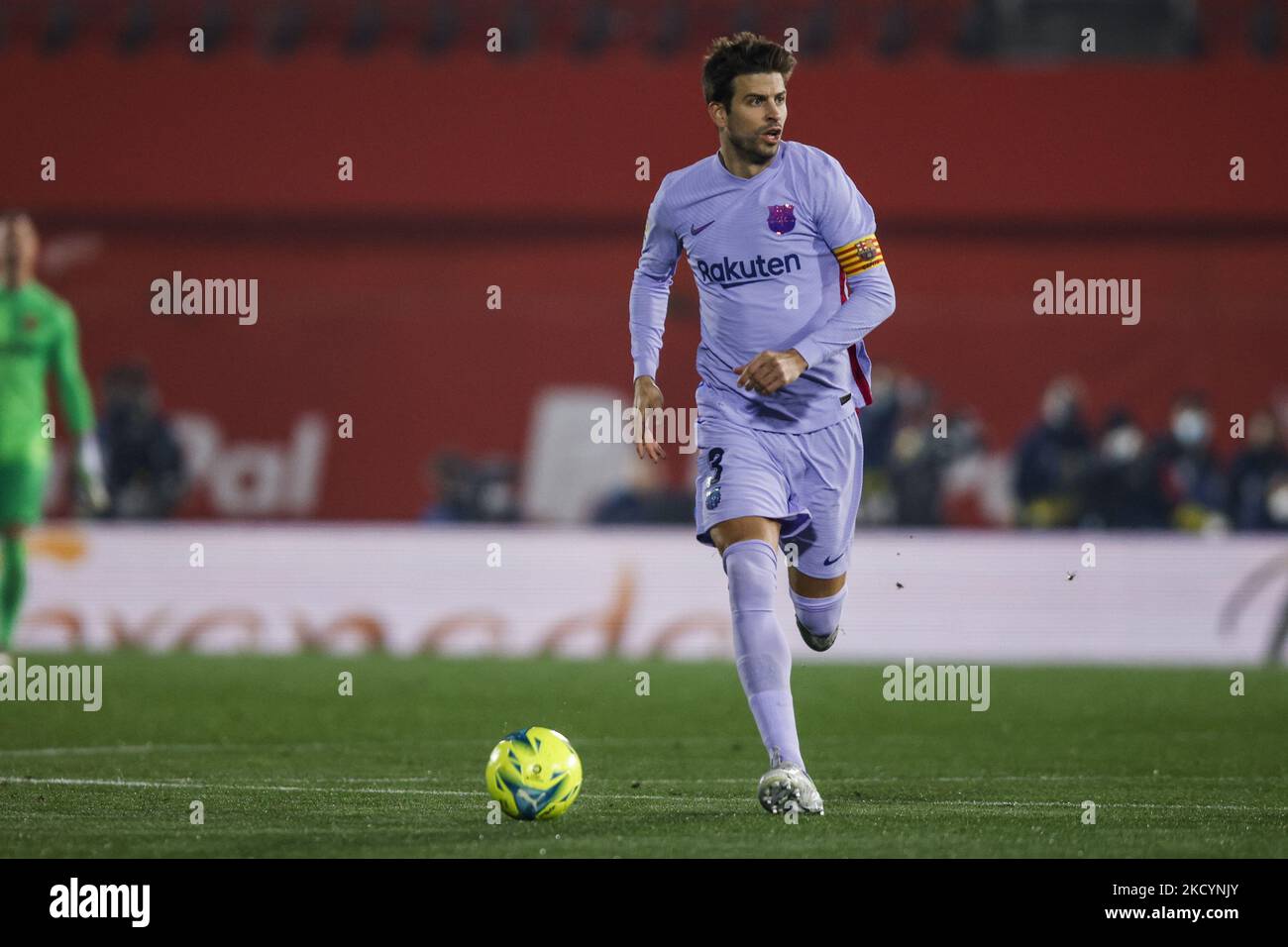 03 Gerard Pique of FC Barcelona control the ball during the La Liga ...