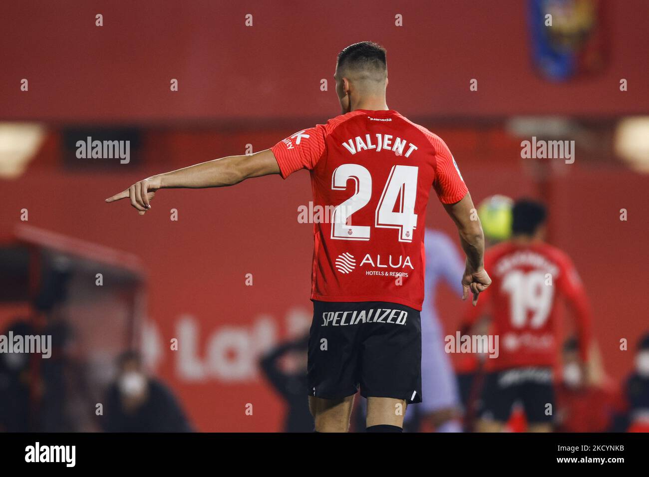 24 Martin Valjent of RCD Mallorca during the La Liga Santander match ...