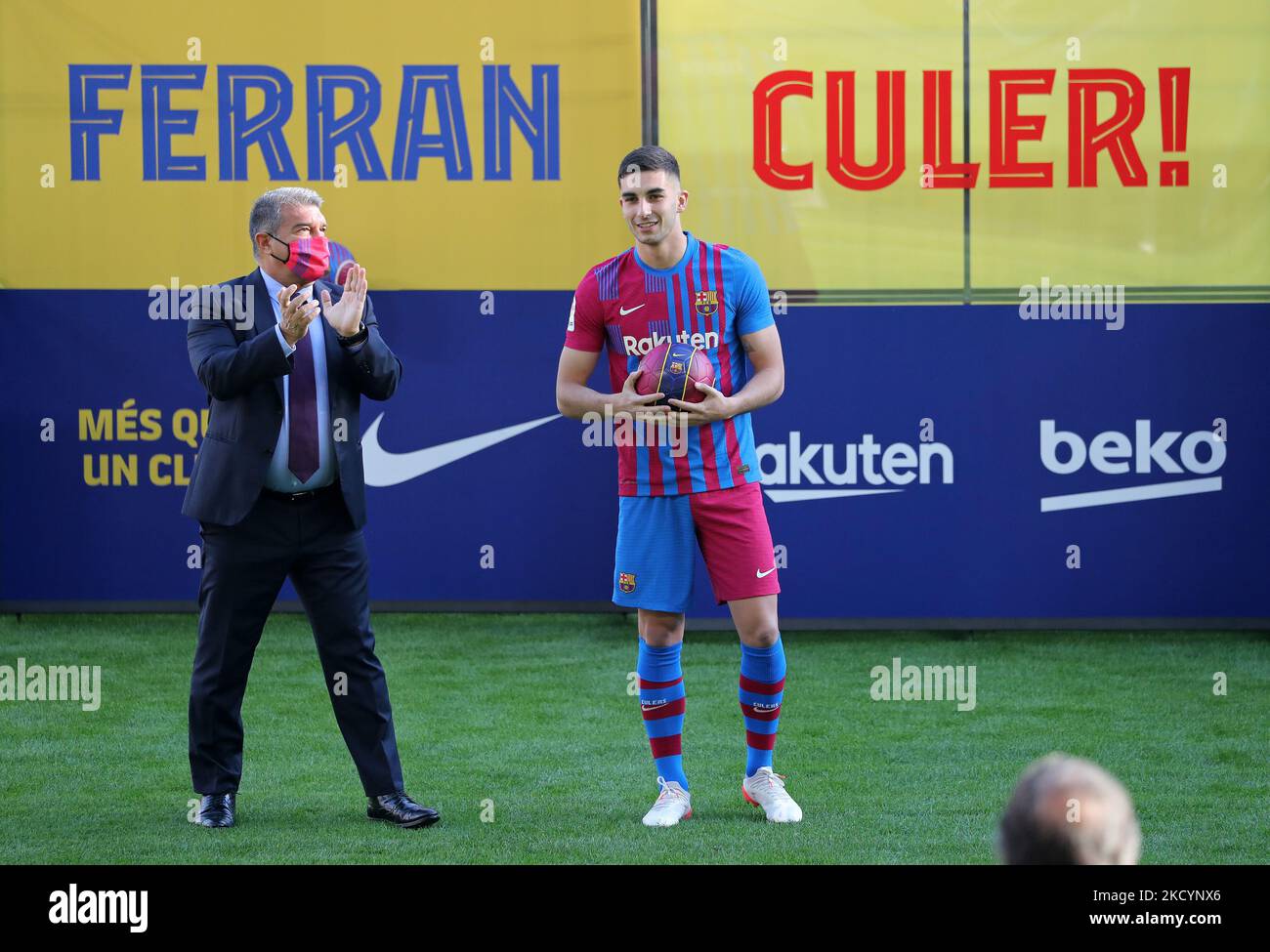 Presentation of Ferran Torres as a new FC Barcelona player, on 03th ...