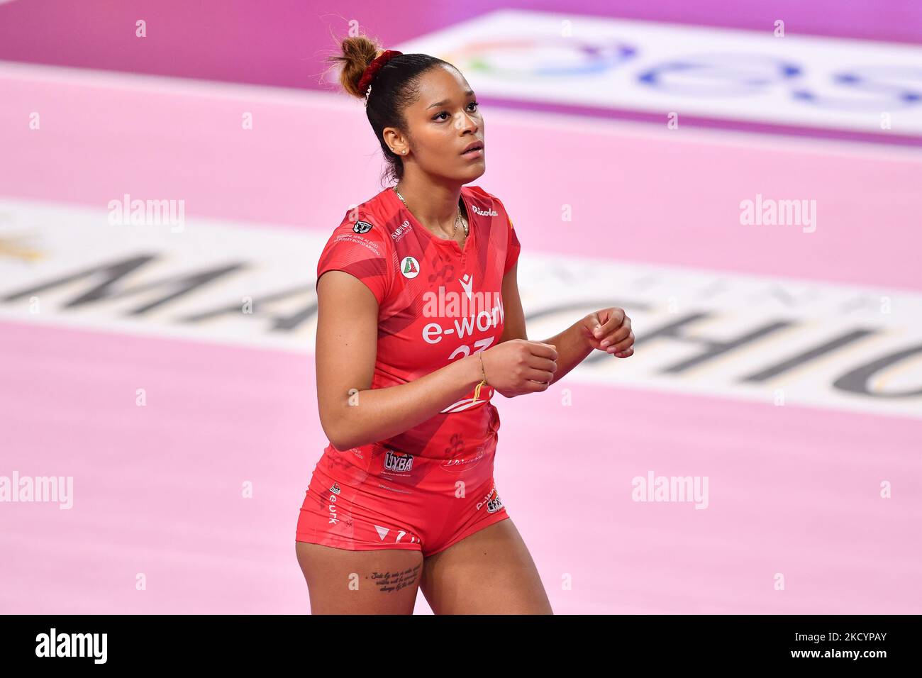 Liset Herrera Blanco (Unet E-Work Busto Arsizio) during the Volleyball ...
