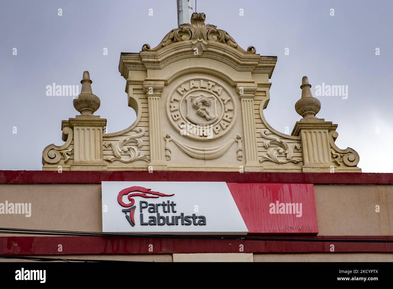 Logo of the Labour Party in Valletta, Malta on November 25, 2019 ...