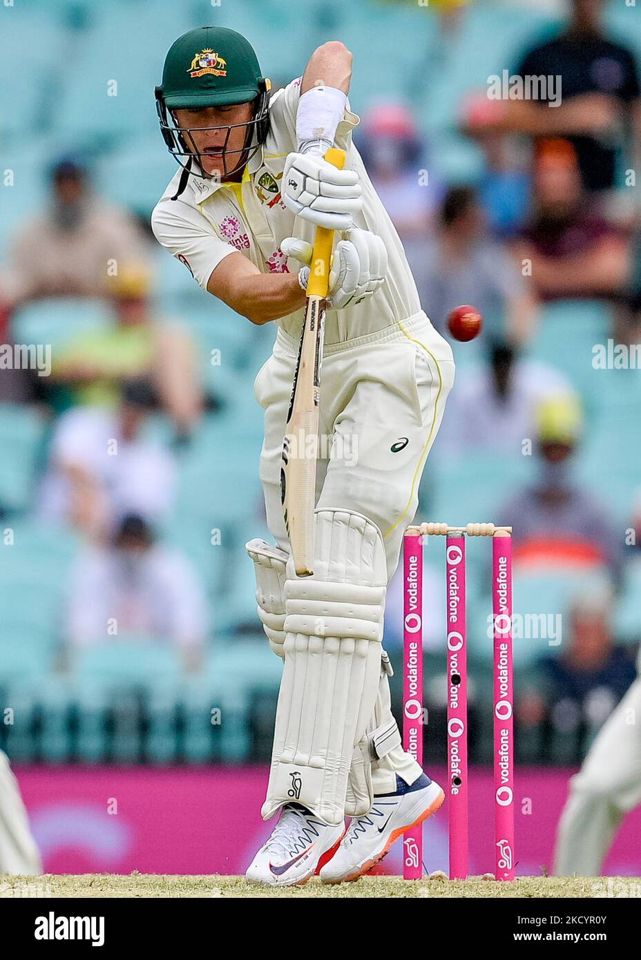 Marnus Labuschagne of Australia bats on during the day one of the ...
