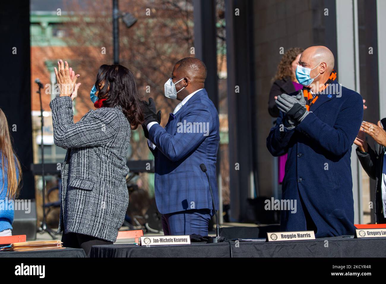 Mayor-elect Aftab Pureval and elected City Council Members are sworn ...