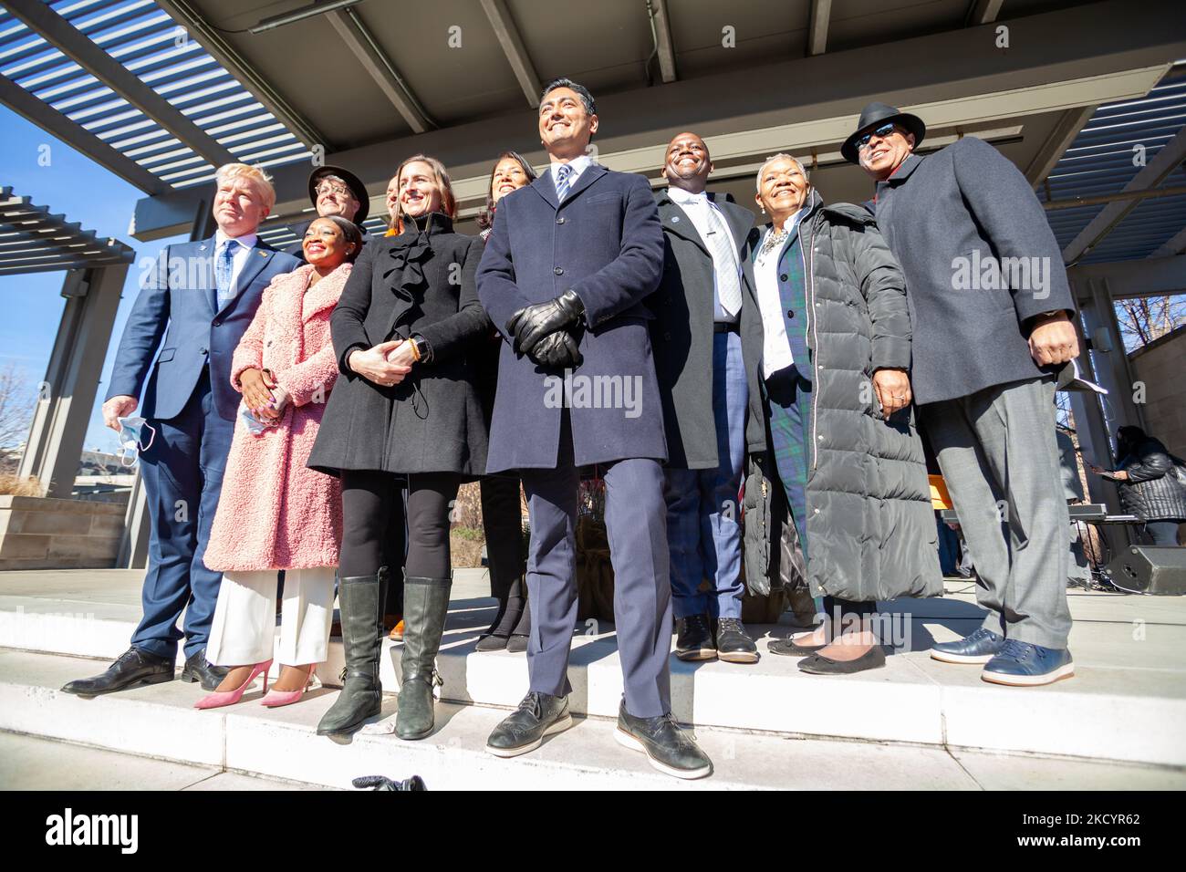 Mayor-elect Aftab Pureval and elected City Council Members are sworn ...