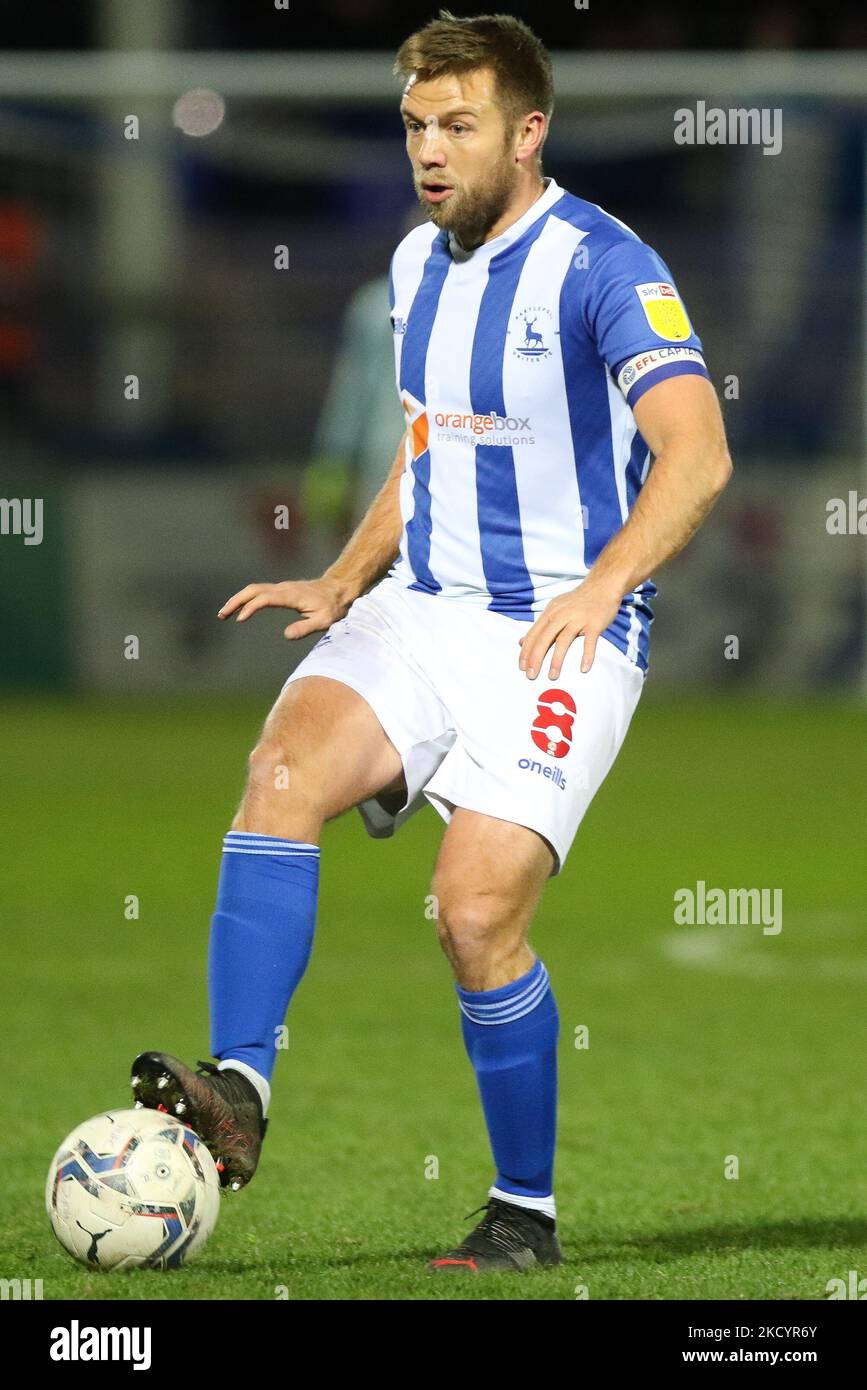 Nicky Featherstone of Hartlepool United in action during the EFL Trophy ...