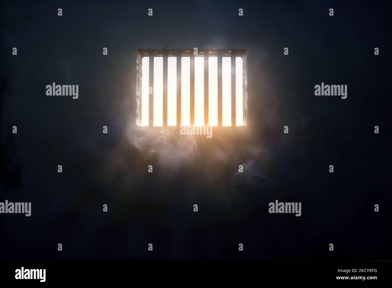 Prison cell interior, 3d render Stock Photo - Alamy