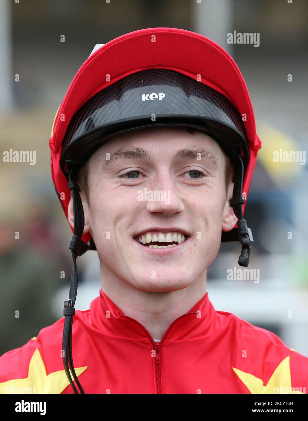 Jockey David Egan during the BETGOODWIN November Handicap at Doncaster ...