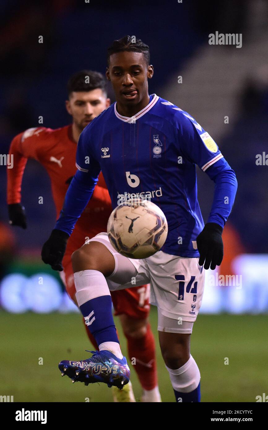 Oldham Athletic's Dylan Fage during the Papa John's Trophy Third Round ...